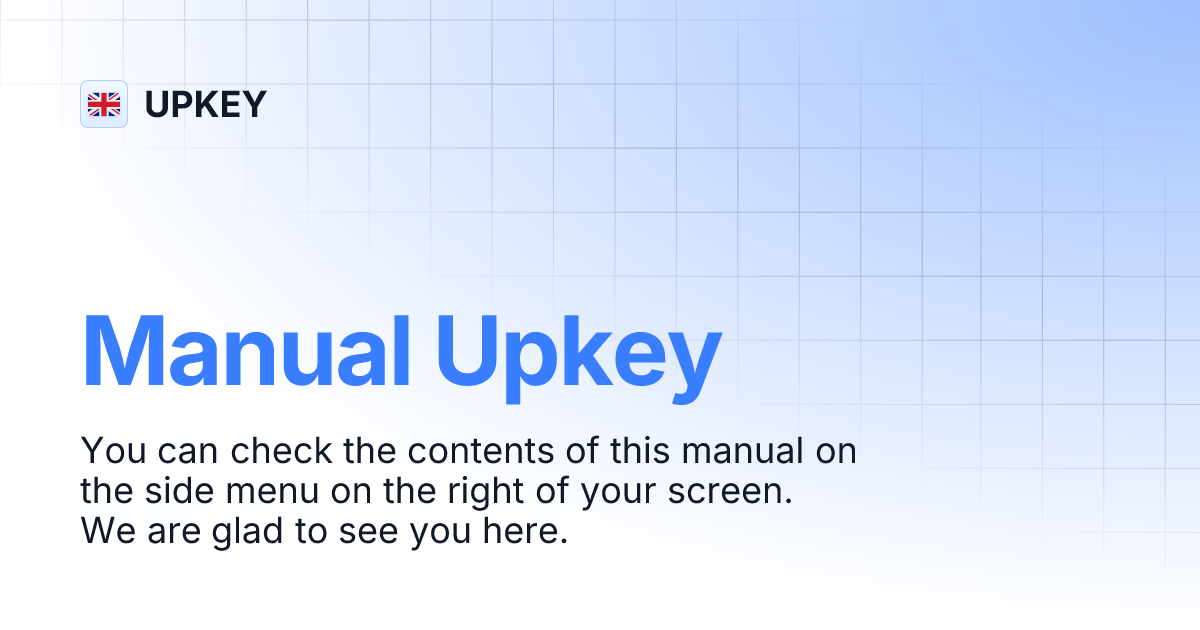 Manual Upkey | UPKEY